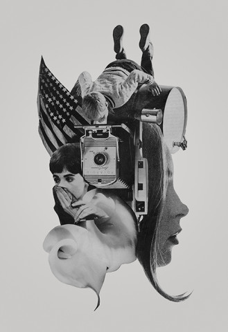 Collage artwork portfolio by contemporary artist Joe Castro